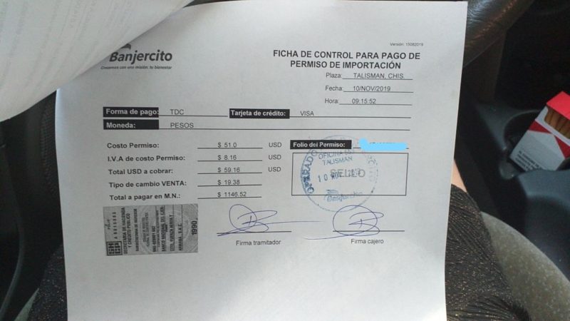 Roadtrip durch Mexiko im eigenen Auto - die temporary import permit